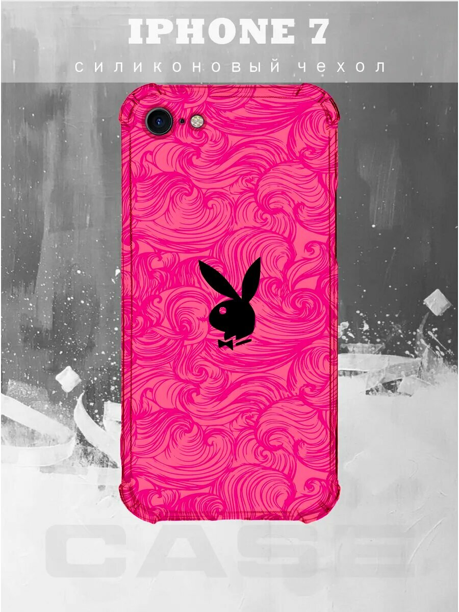 Чехол на IPHONE 7 с принтом playboy