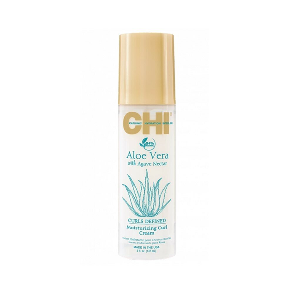 CHI Aloe Vera Увлажняющий крем для вьющихся волос с экстрактом шелка, 147 мл