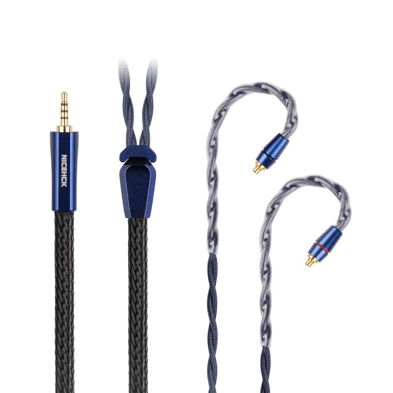 NICEHCK DualDragon 8N OCC+Microalloy CVD Graphene аудиокабель для наушников 2.5mm N5005 Pin