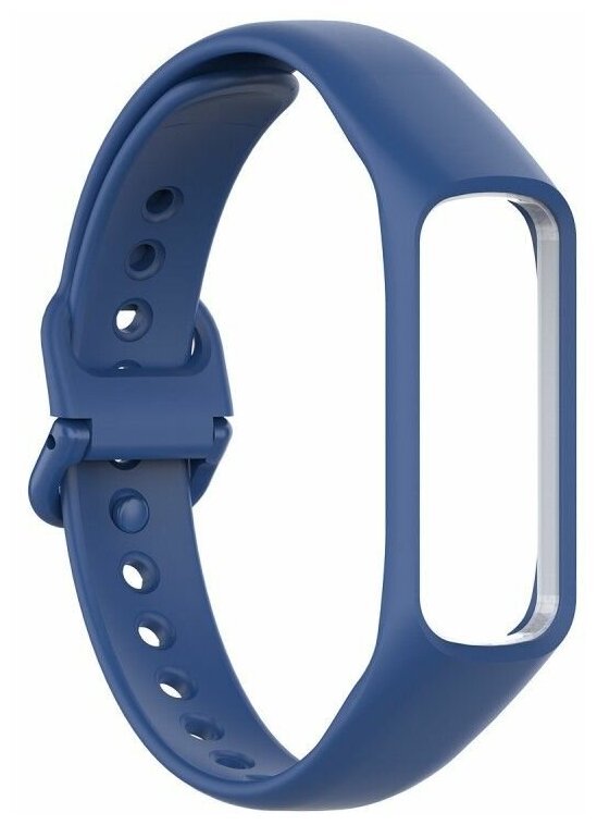 Силиконовый ремешок Grand Price для Samsung Galaxy Fit 2 SM-R220, с встроенной рамкой, синий
