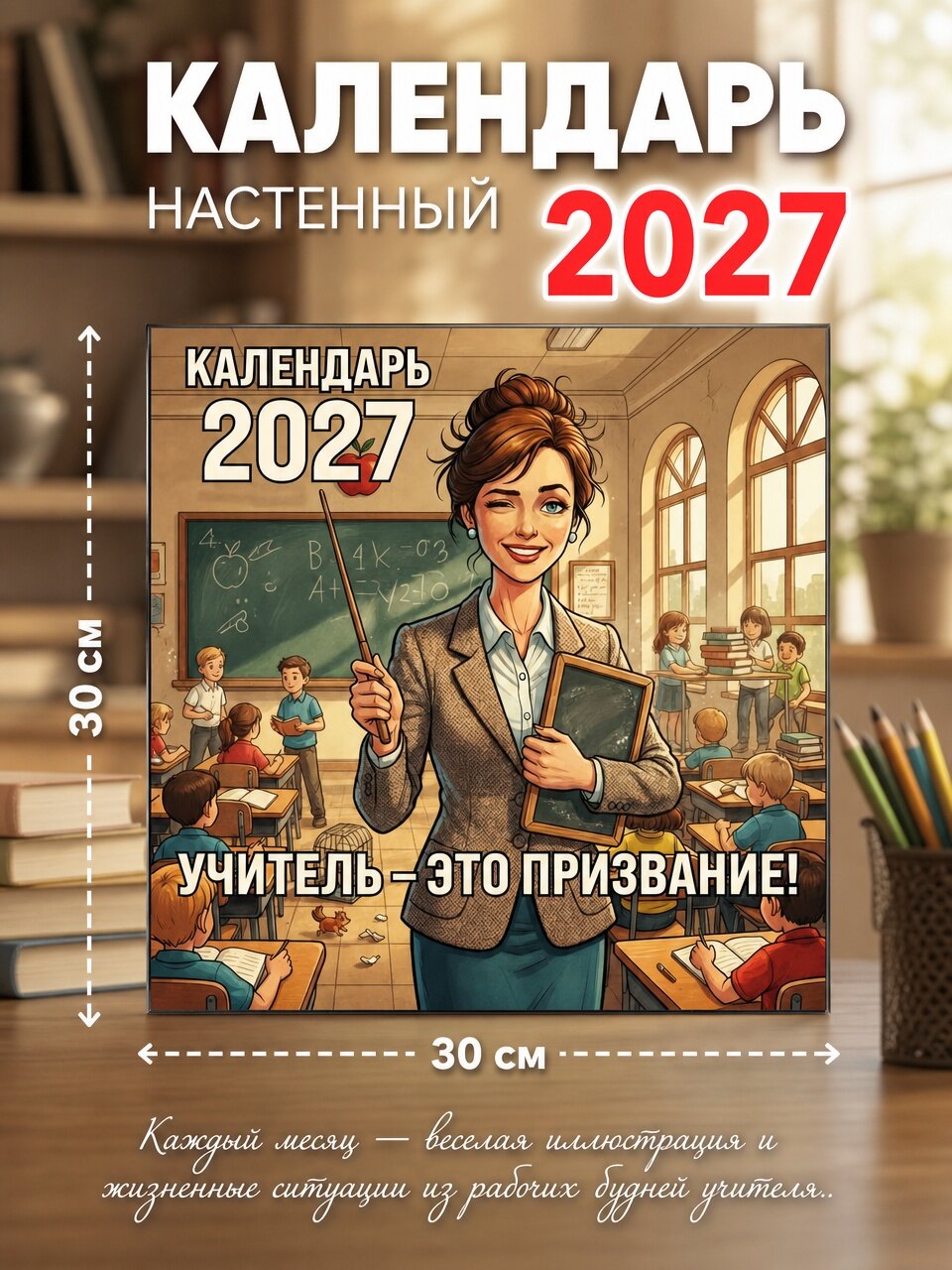 Эксмо Календарь на 2027 год "Учитель - это призвание!"