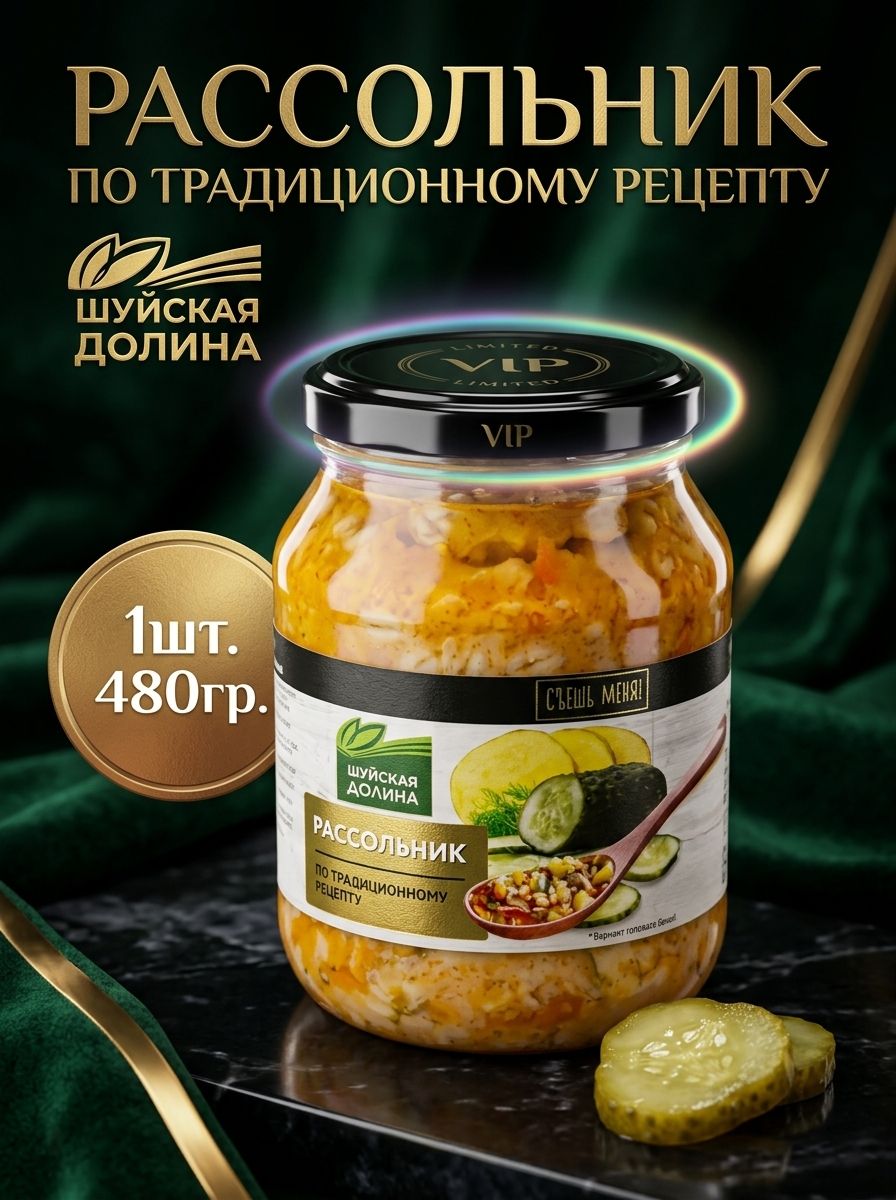 Суп Рассольник Шуйская долина 1банка 480 г