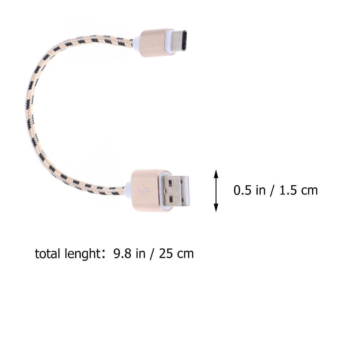 Кабель Type C USB Плетеный Зарядный Кабель Для Быстрой Зарядки И Передачи Данных С Compatible Цвета 0.25m