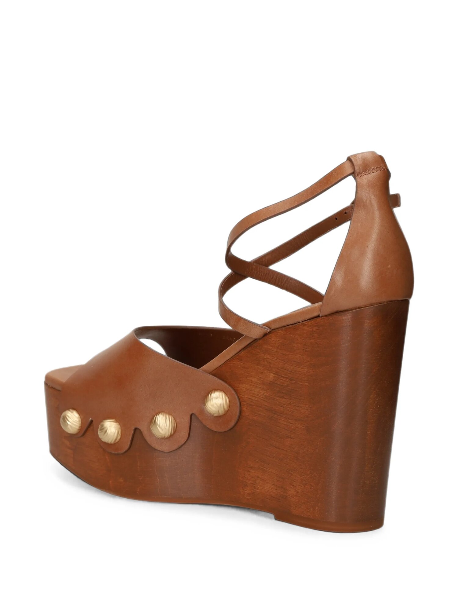 Босоножки Cult Gaia Orly wedge sandals, размер 37, коричневый — фото 1