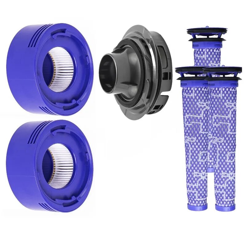 Запасные части для пылесоса Dyson V7 V8: крышка двигателя + HEPA-фильтр D (6Pcs)