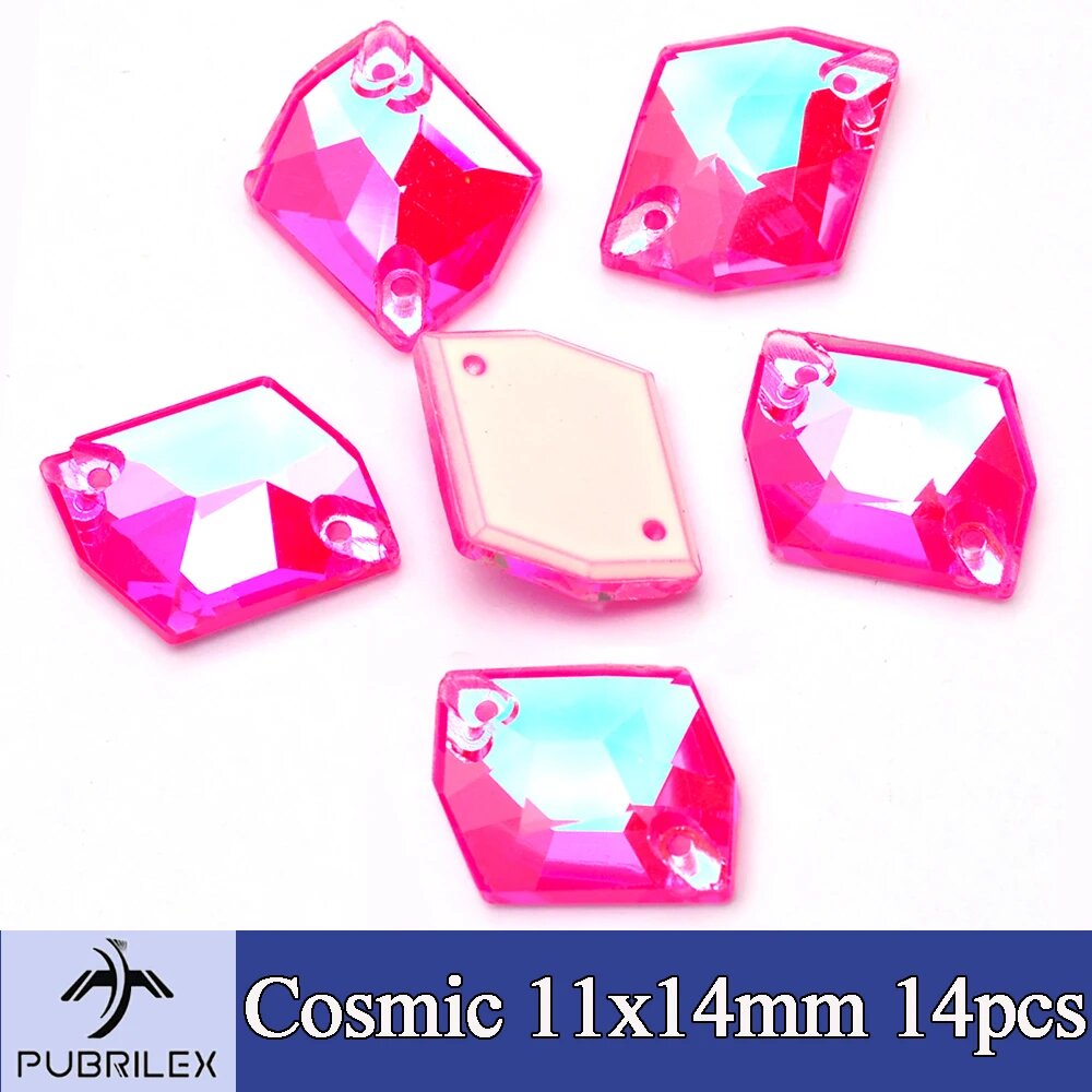 Стразы Pubrilex Cosmic 11x14mm, 14шт