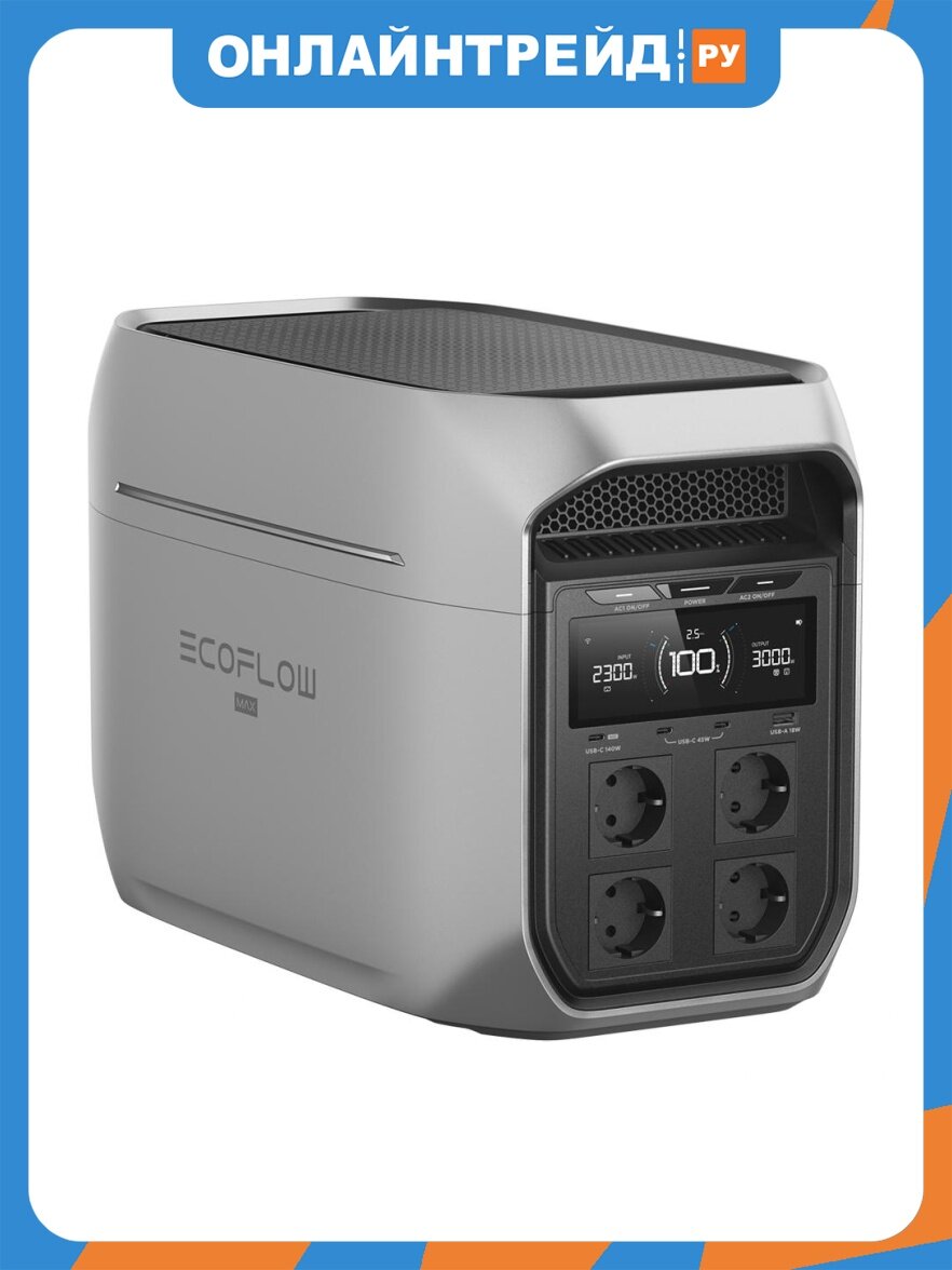 Портативная зарядная станция Ecoflow Delta 3 Max Plus черный