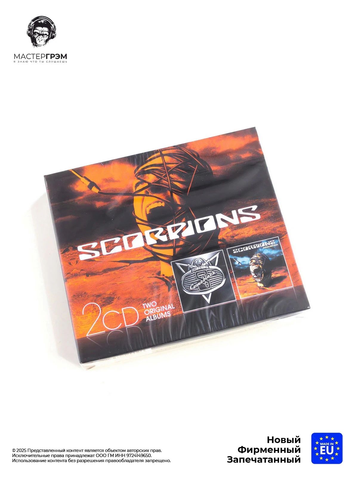CD диск Scorpions - Comeblack/ Acoustica (2CD) 2012, Jewel Case