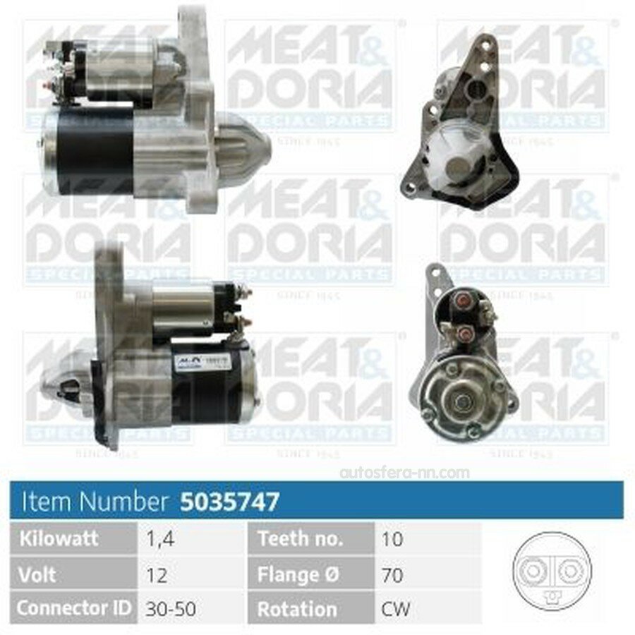 MEAT & DORIA 5035747 Стартер