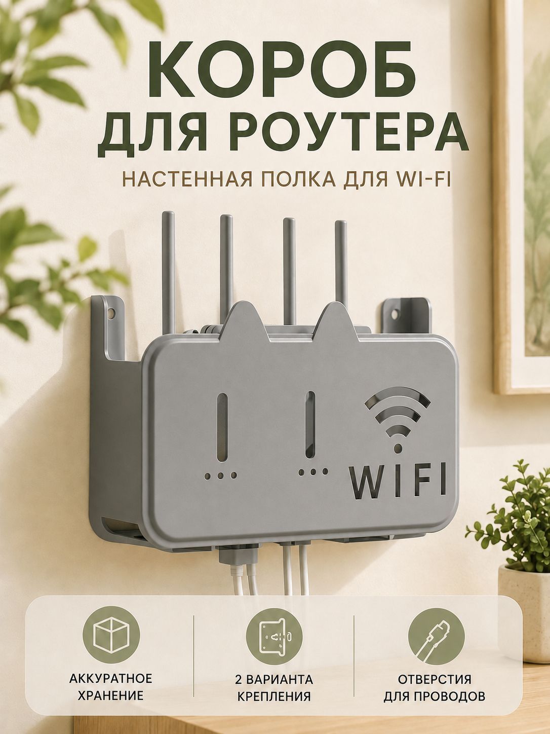 Домик-полка Настенная, 15х5.5х24 см