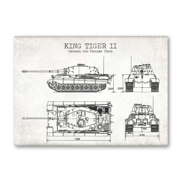Винтажные постеры танков WW2, wall's tale PB261, A4 21x30 cm No Frame