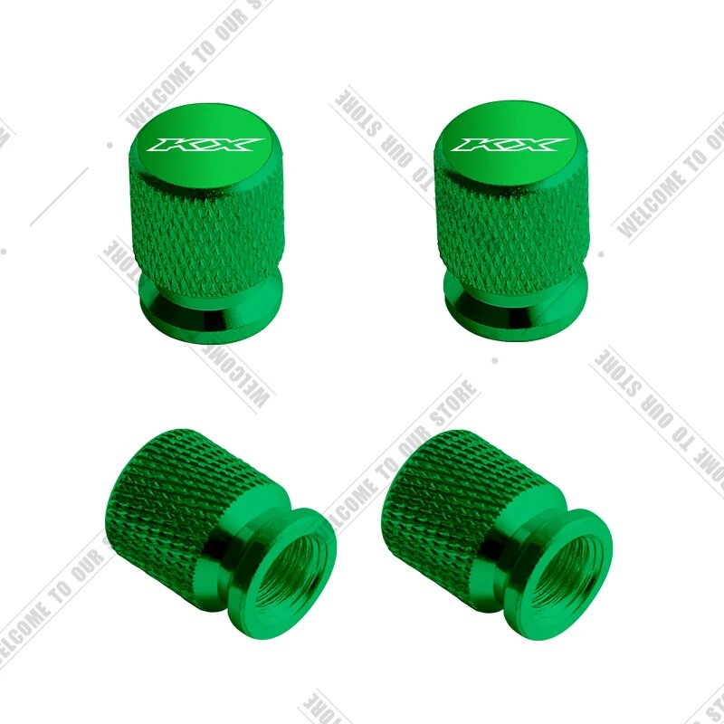 Алюминиевая эмблема KX с ЧПУ для мотоцикла Kawasaki KX 65 80 85 125 150 250 450 X250 X300 4 шт, крышки штока воздушного порта клапана шины