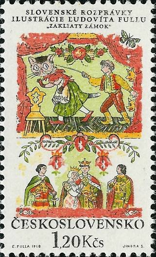 (1968-089) Марка Чехословакия "Заколдованный замок" Словацкие народные сказки III