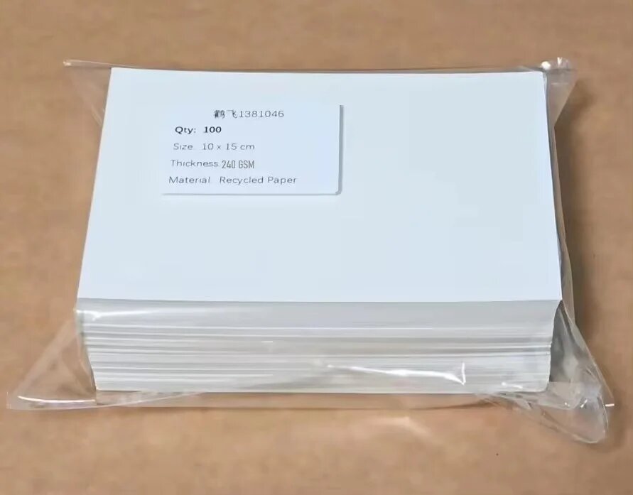 Открытки STORKFLY белые матовые 10x15 см 240 г/м² 100 sheets