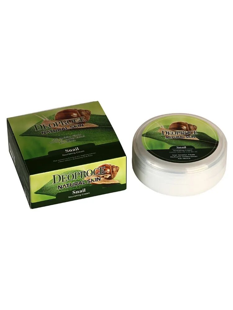 Deoproce Natural Skin Snail Nourishing крем для лица и тела с улиточным экстрактом (100г.)