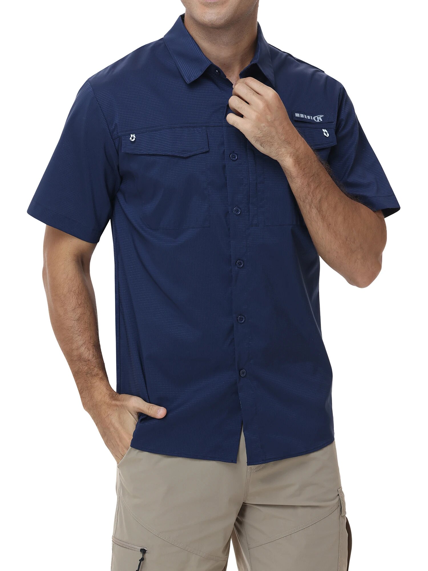Мужская рубашка Columbia для рыбалки, Navy, UPF 50+