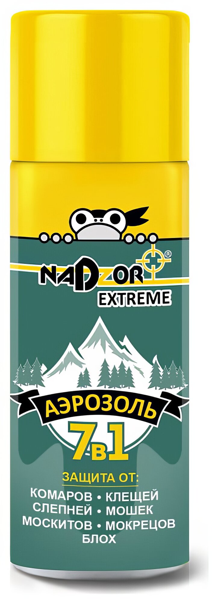 Аэрозоль Nadzor Extreme 7в1 (от комаров, клещей, мошки, мокрецов, слепней, москитов, блох) 100 мл 118614