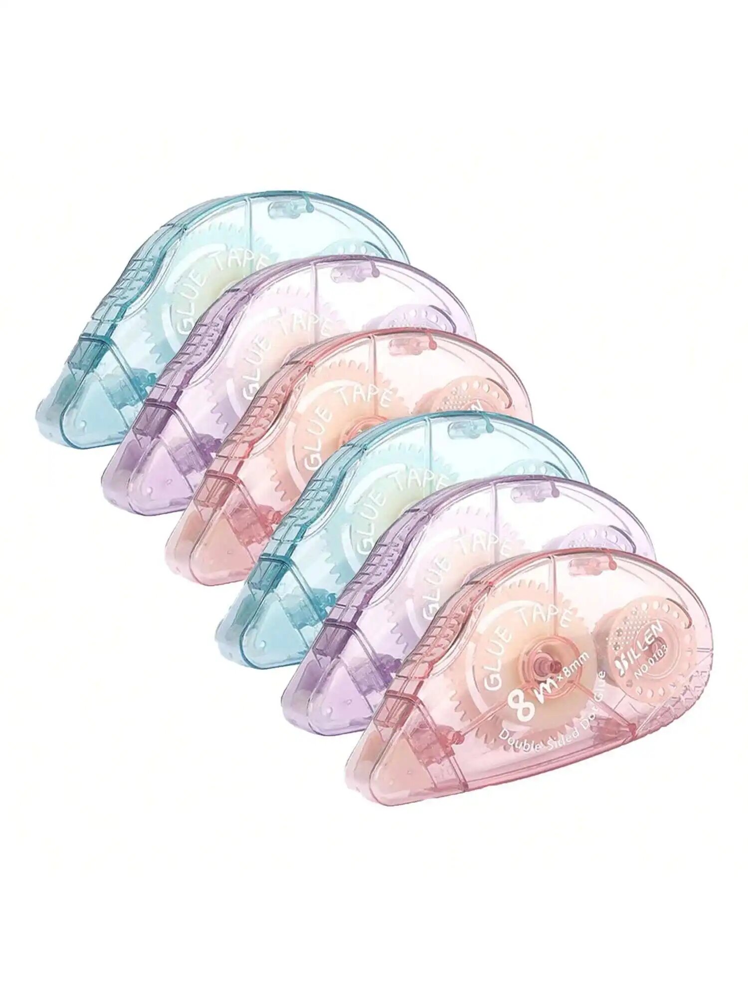Двухсторонняя клейкая лента для скрапбукинга 8 м 6PCS