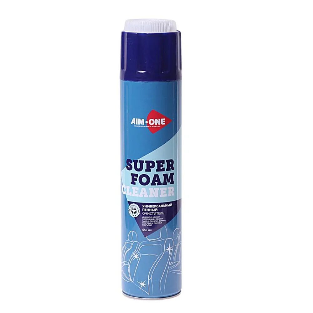 Очиститель салона универсальный пенный 650мл аэрозоль super foam cleaner aim-one