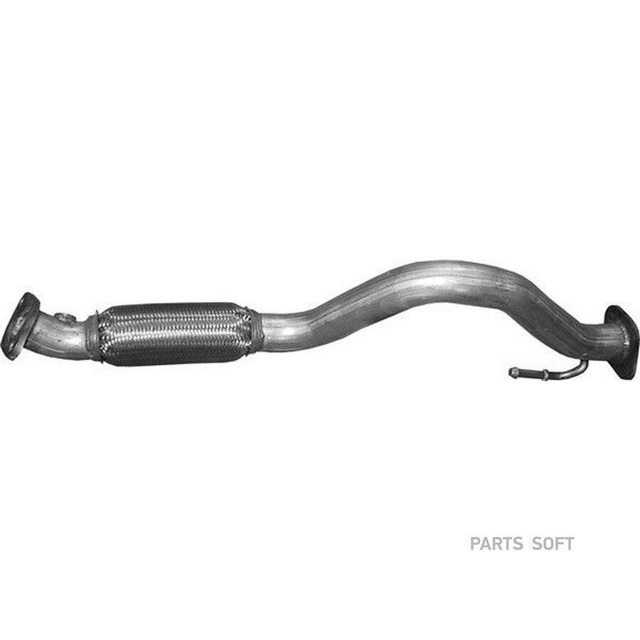 Труба глушителя приёмная VW Golf, Jetta, Passat, Scirocco, Audi A3, Seat Altea, Leon, Skoda Superb, Octavia от официального дистрибьютора, POLMOSTROW, артикул 24012
