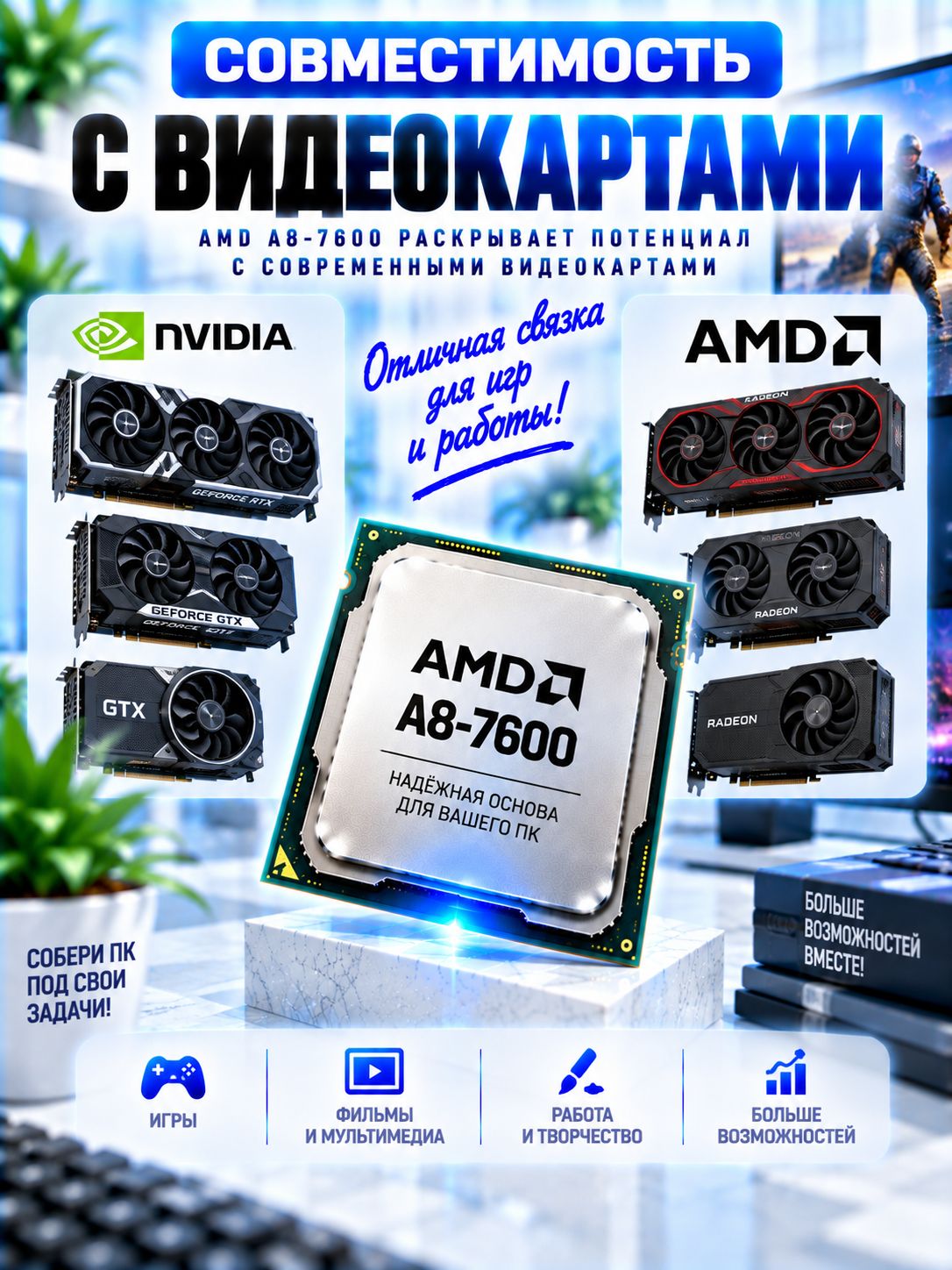 Процессор AMD A8-7600 — фото 1