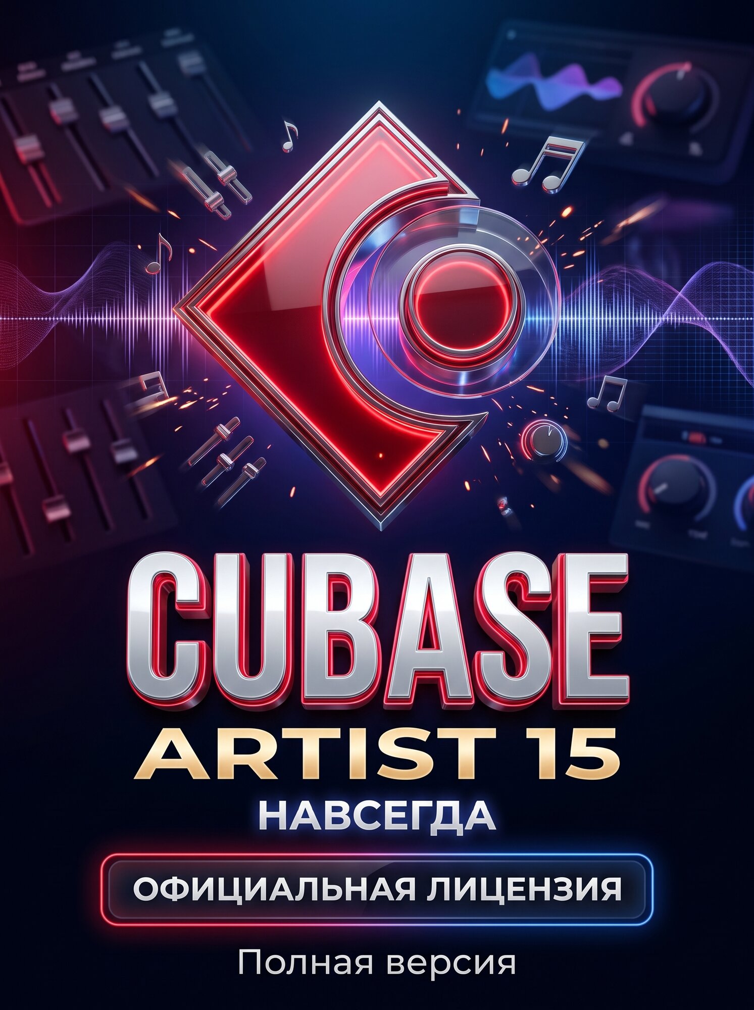 Cubase Artist 15 — новая полная версия — Официальная лицензия — Кубасе Артист 15