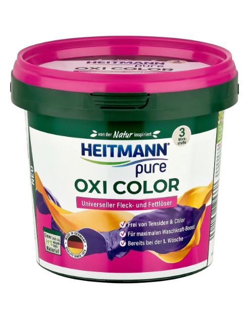 Пятновыводитель для цветных тканей HEITMANN Oxi Color 500 г