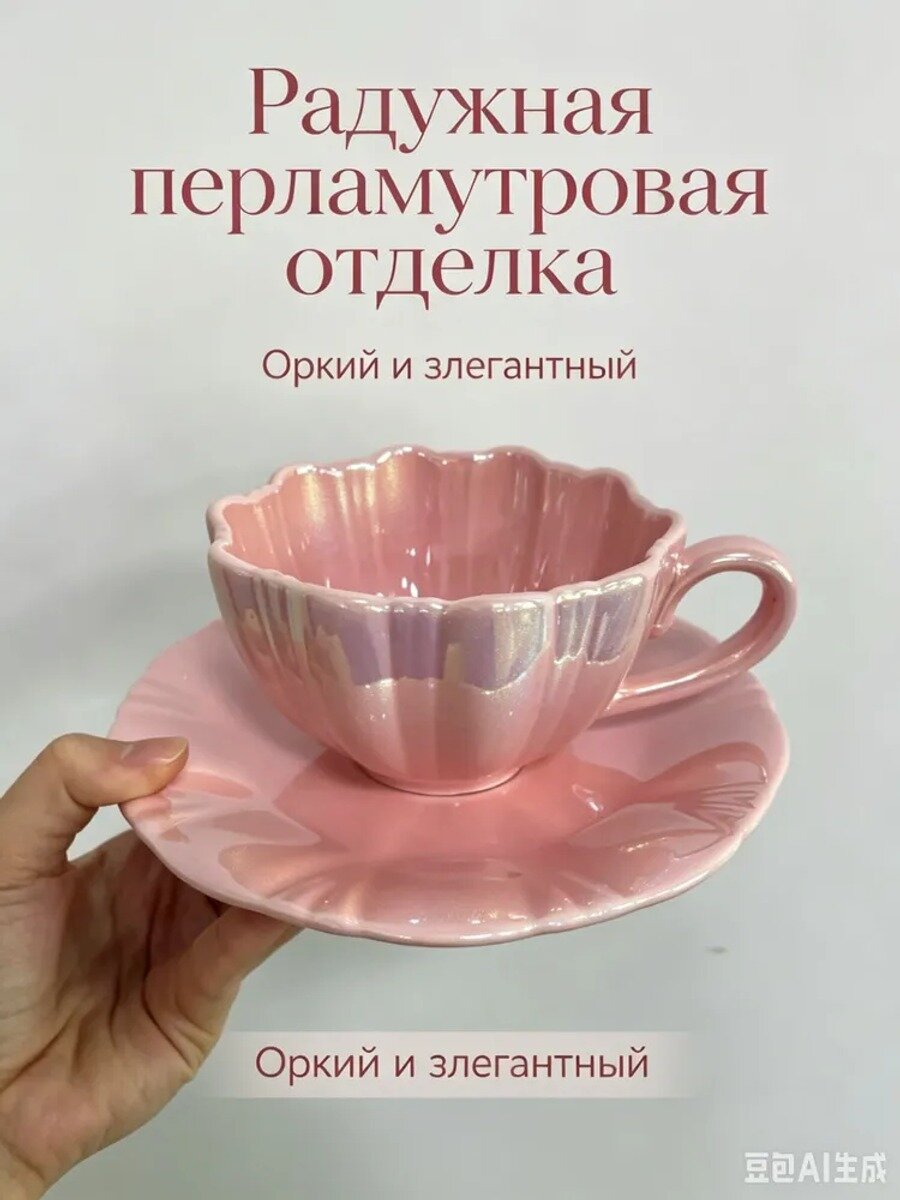 Сервиз кофейный на 1 перс. 2 предмета, объем 300 мл, размеры 170 × 170 × 70