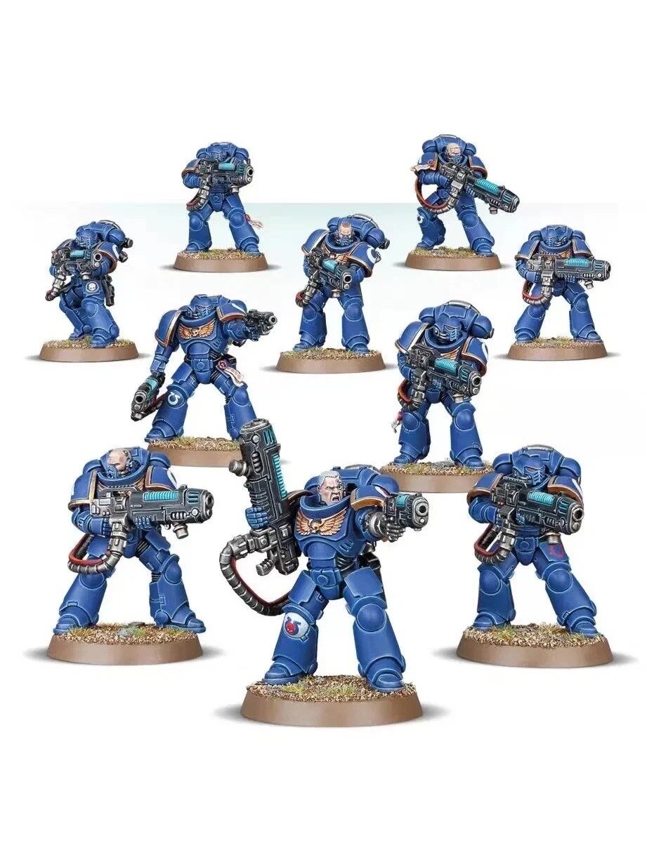 Warhammer 40K space marines primaris hellblasters Смоляная модель (не собрана, не окрашена)