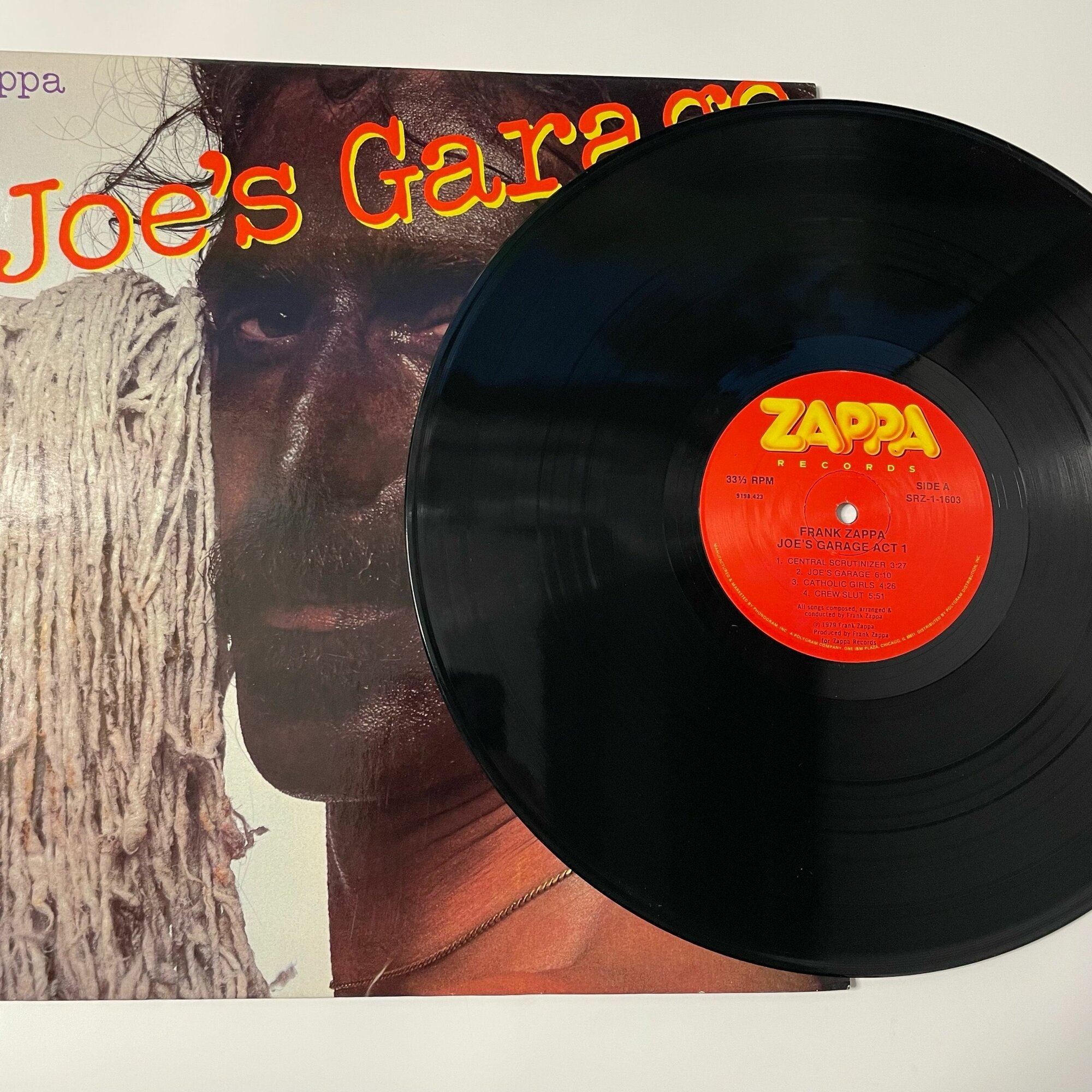 Винтажная виниловая пластинка LP Frank Zappa Joe s Garage Act I (США 1979)