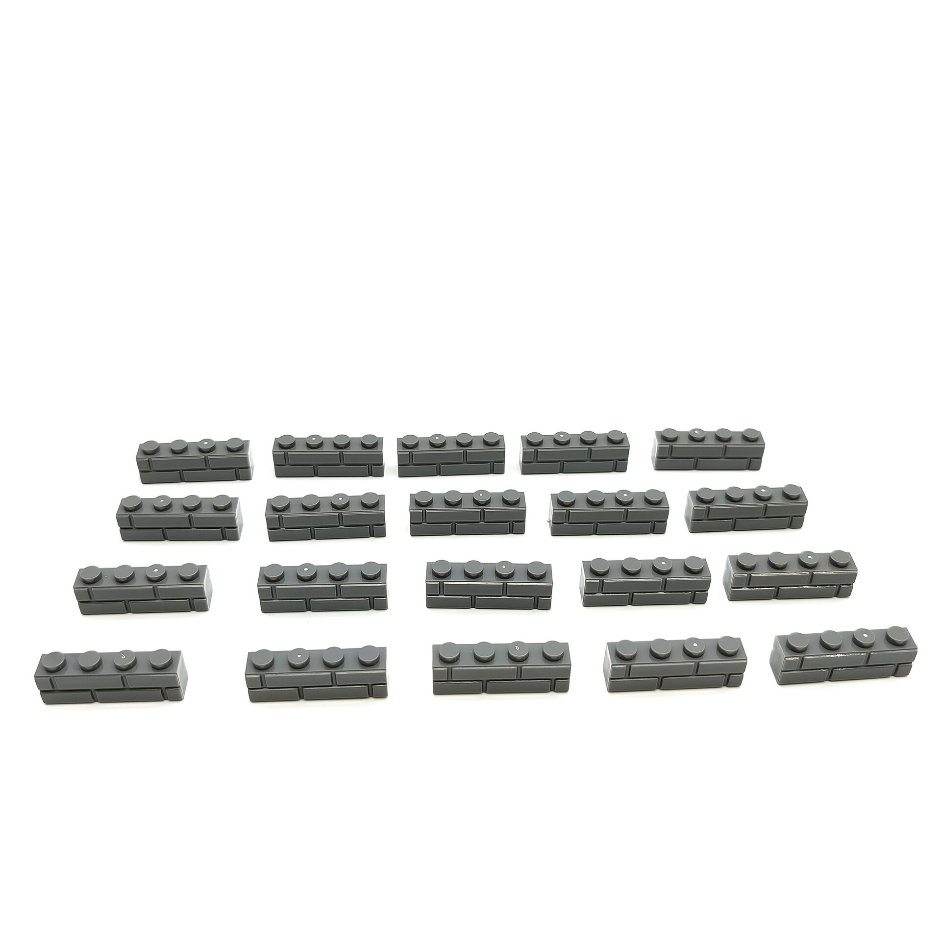 Стеновые плитки для моделирования 1x4, 20 шт, АБС-пластик, реалистичный кирпичный дизайн, угловые аксессуары для военных сцен