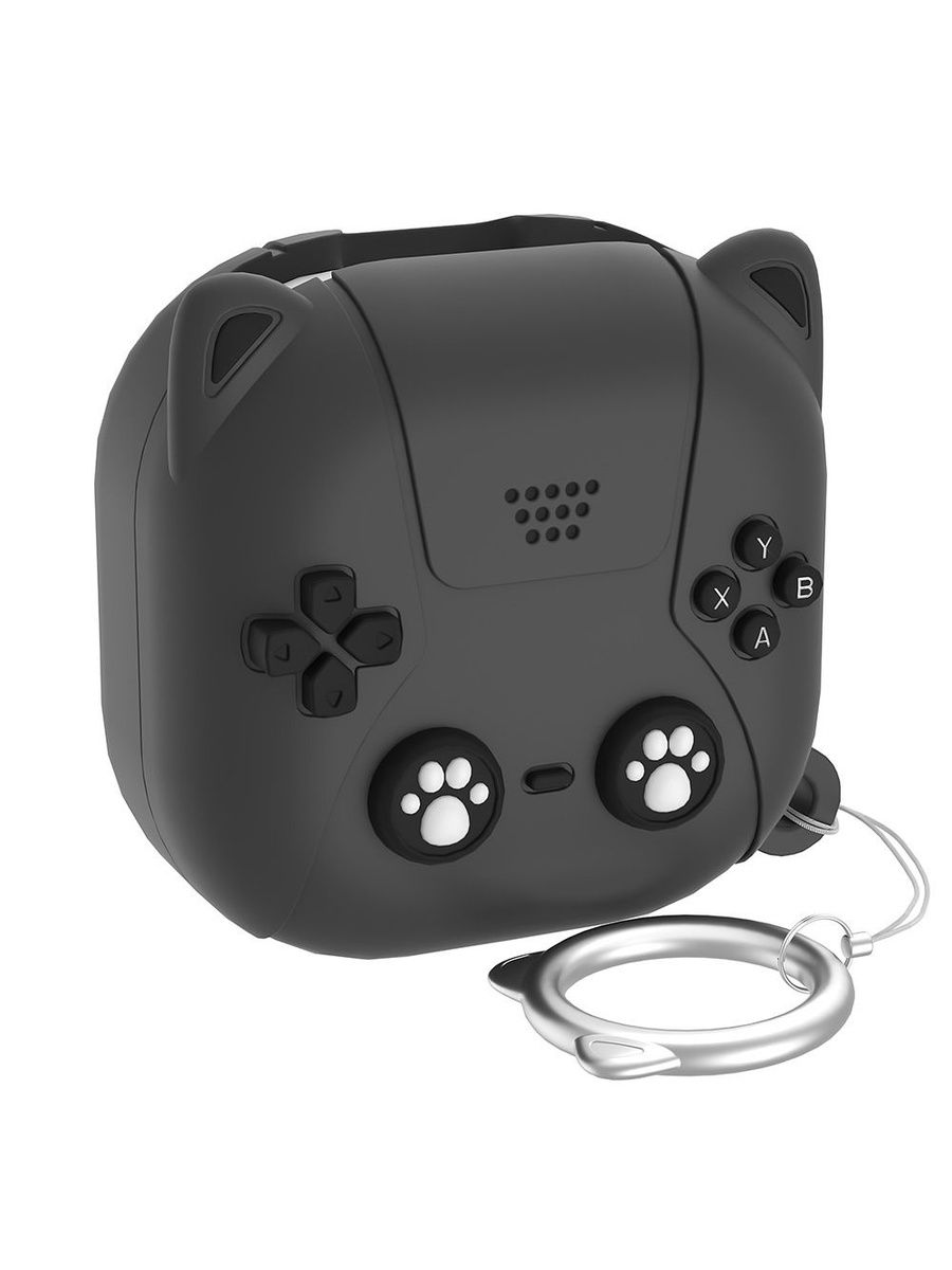 Чехол для наушников Samsung Galaxy серии Buds Модель Cute Cat серый