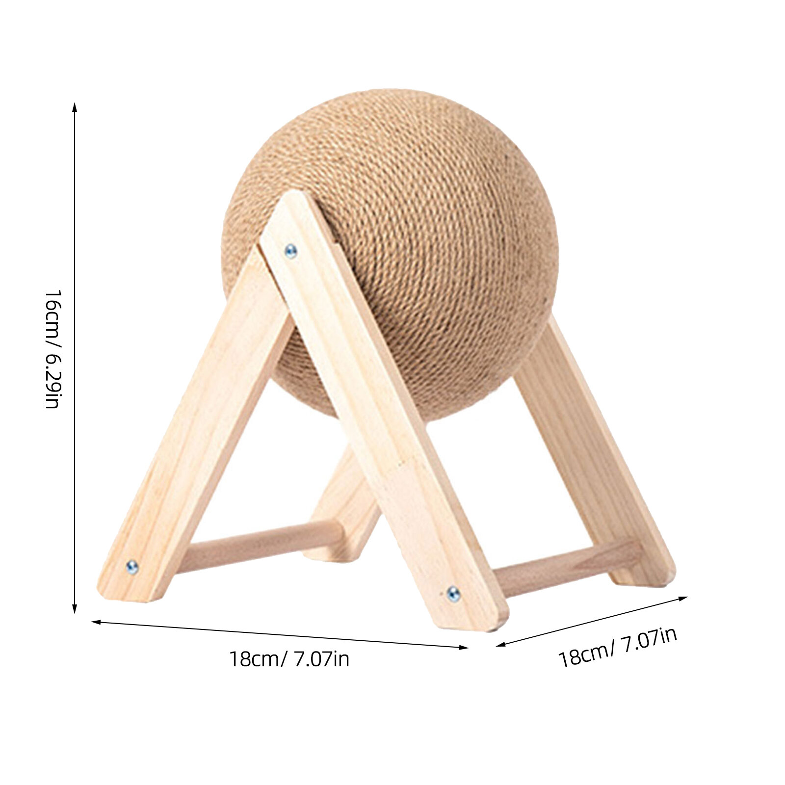 Игрушка Для Кошек Из Сизаля С Шаром Для Затачивания Когтей 18x18 Cm