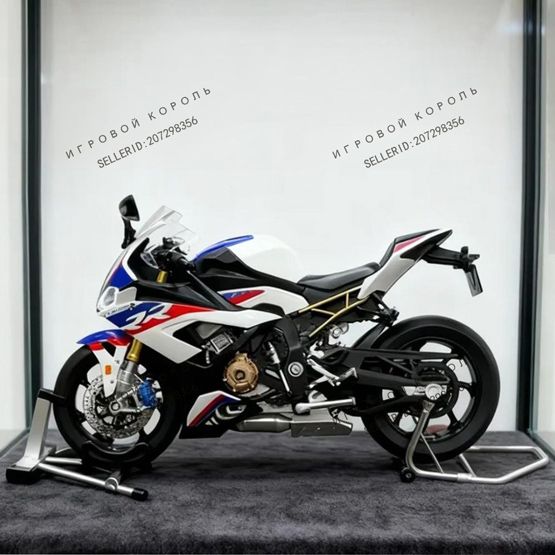 Крупногабаритную модель локомотива из сплава 1:6 BMW S1000RR, Можно запускать, Можно распылять, металлическая модель, Коллекционные предметы