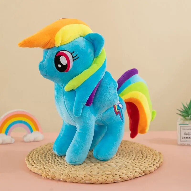 Мягкая и уютная плюшевая кукла пони Rainbow Dash идеальный подарок для детей и любителей пони