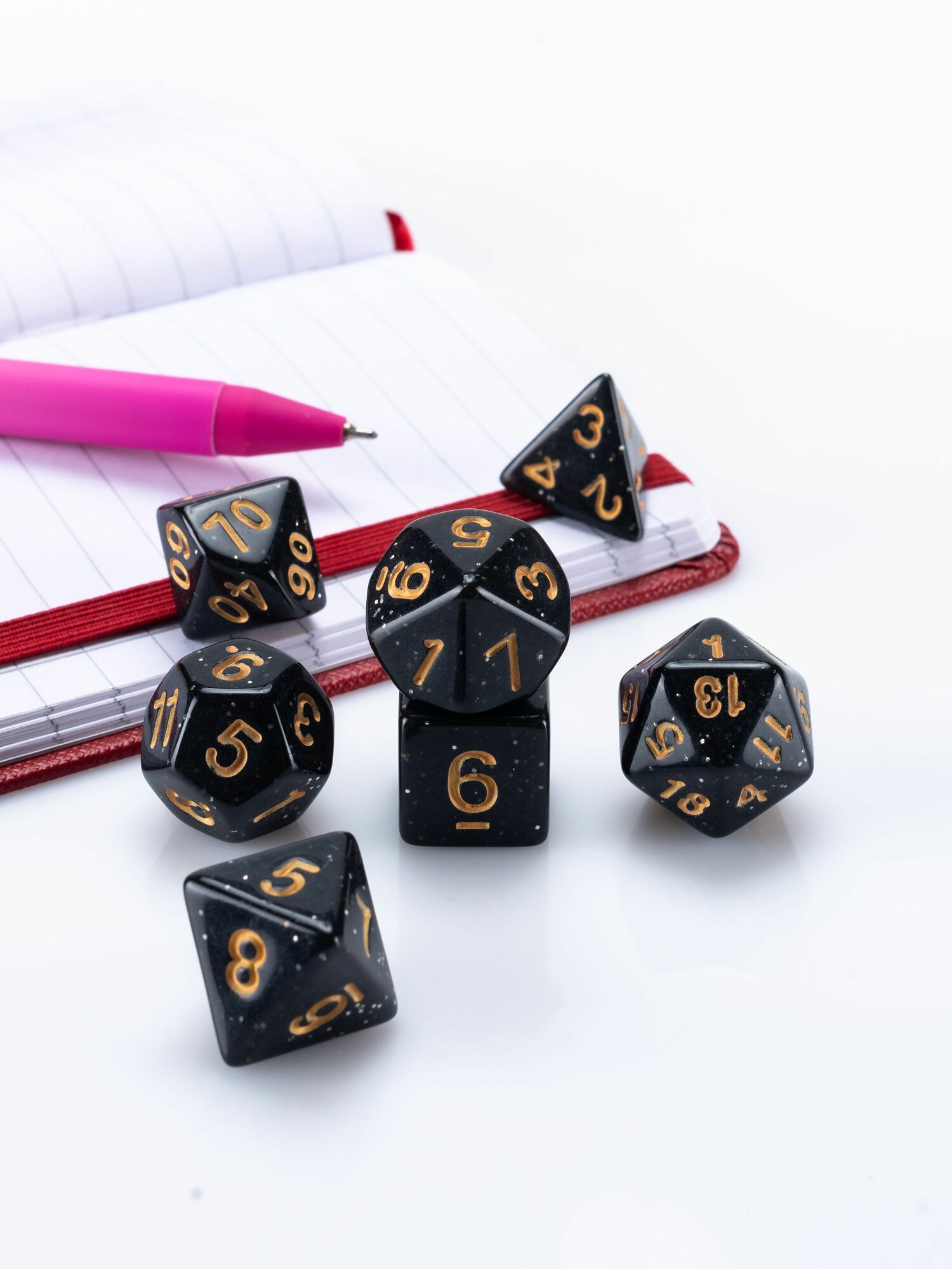 Кости игральные для Dungeons & Dragons, кубики для DnD и настольных ролевых игр (дайсы ДнД) 7 шт.