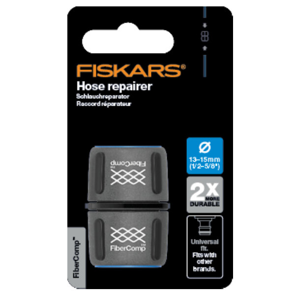 Муфта ремонтная Fiskars для шланга 13-15мм (1/2"-5/8") FiberComp