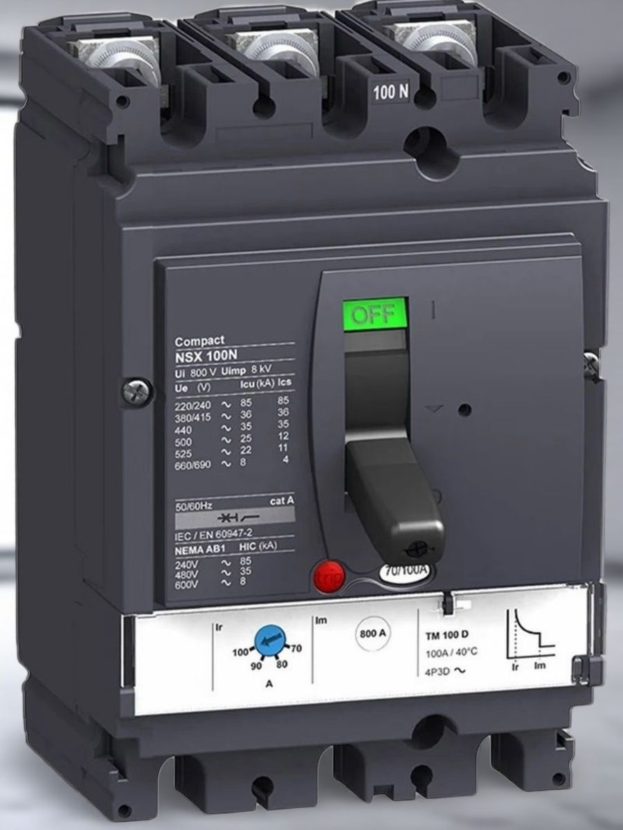 Compact NSX 100N Автоматический выключатель TM32D 3P 3T Schneider Electric