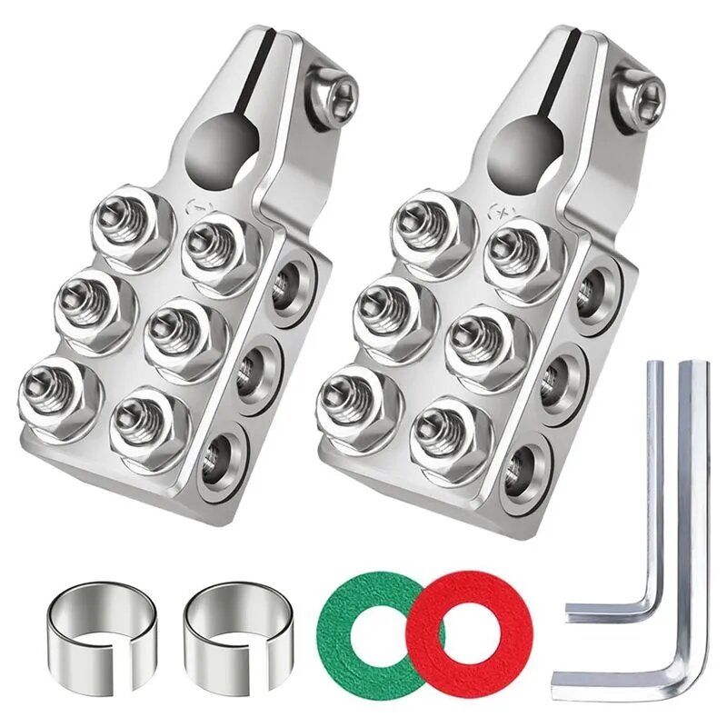 Разъемы Клемм Аккумулятора, 12-Контактные Клеммы 1/0AWG, 2/4/6AWG