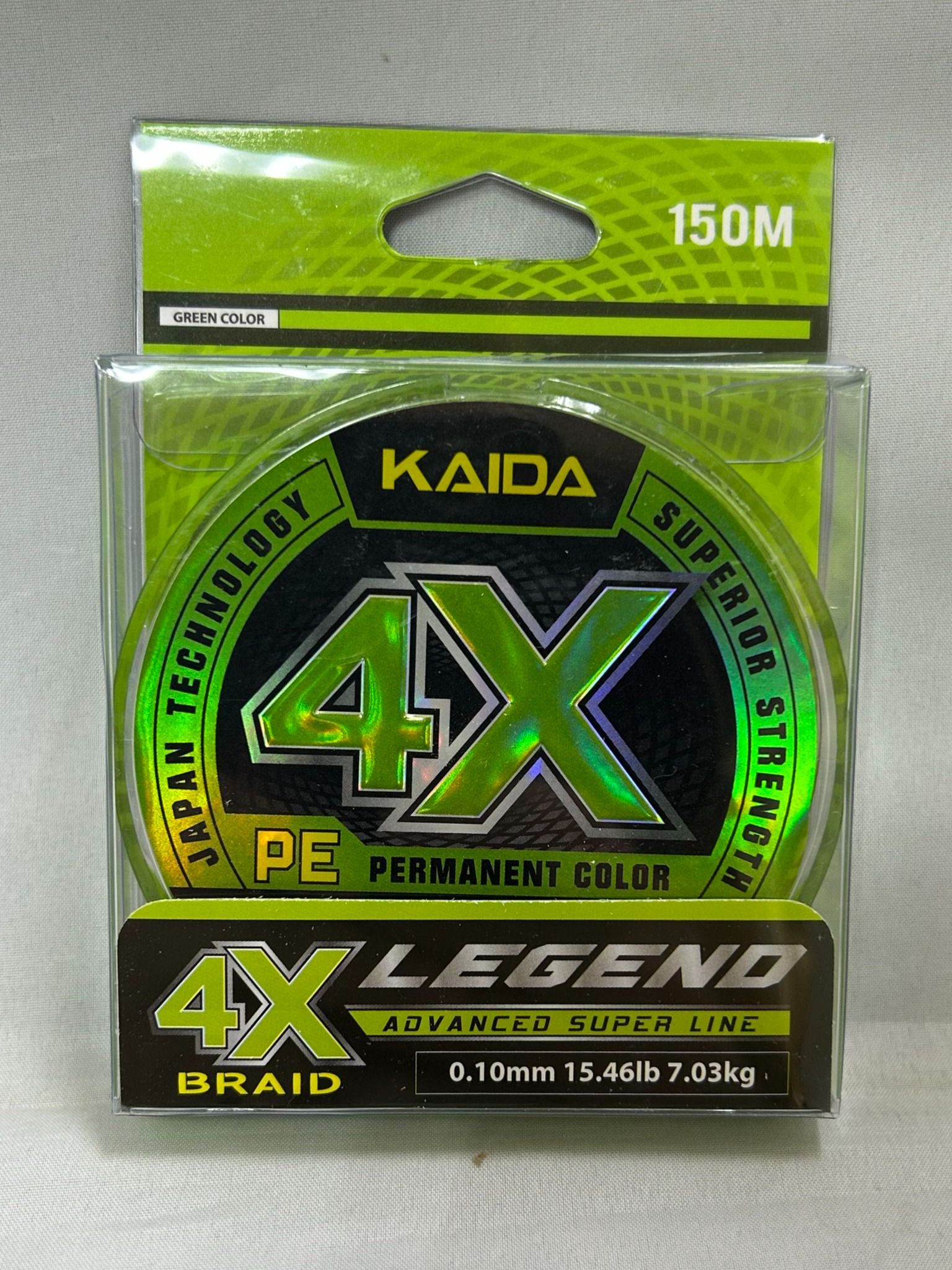 Плетеный шнур KAIDA X4 LEGEND 0,10 мм - 7.03 кг