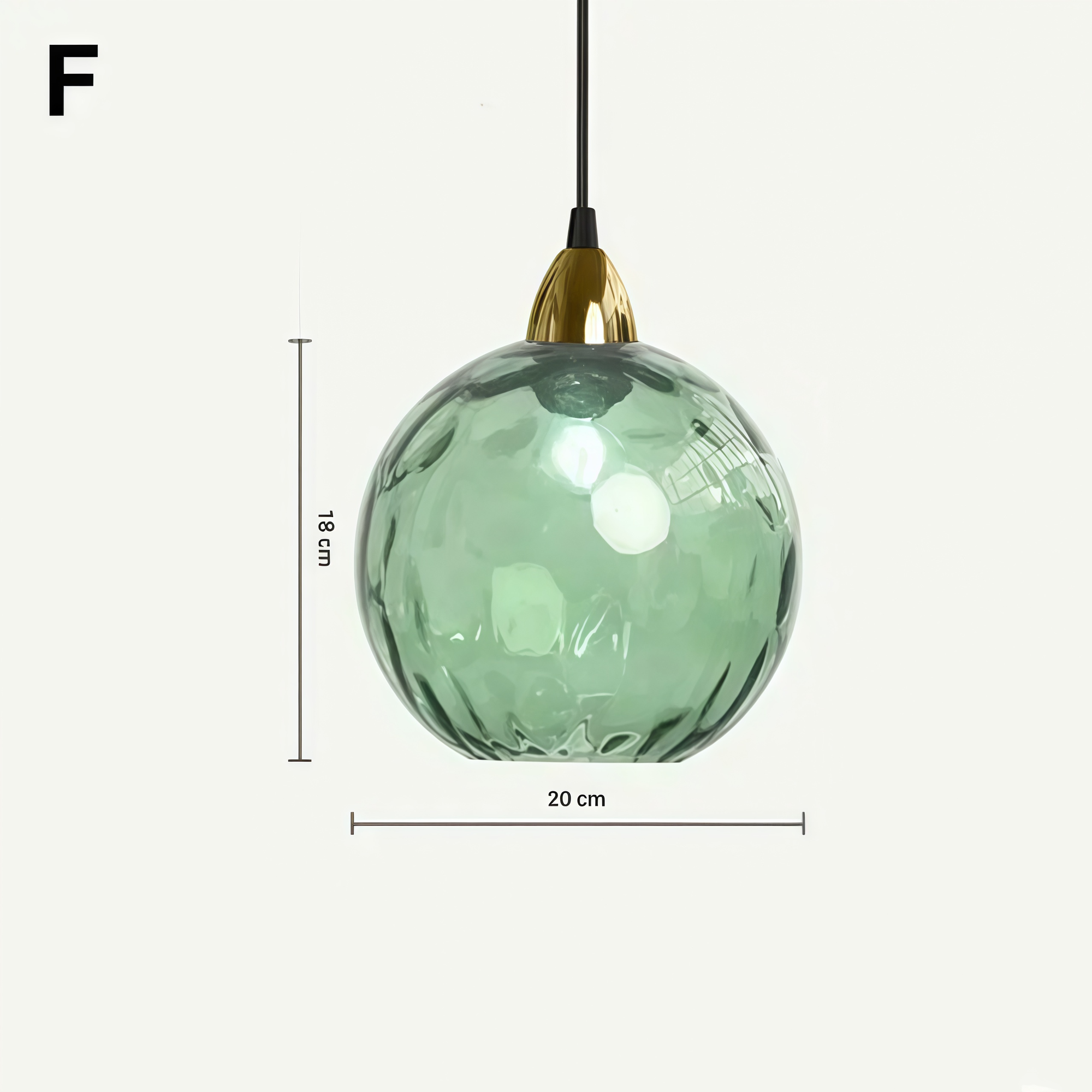 Люстра Clear Lighting TAONUANSHU Golden Plate F, E14, стеклянная, LED, 10 м², светло-зелёный