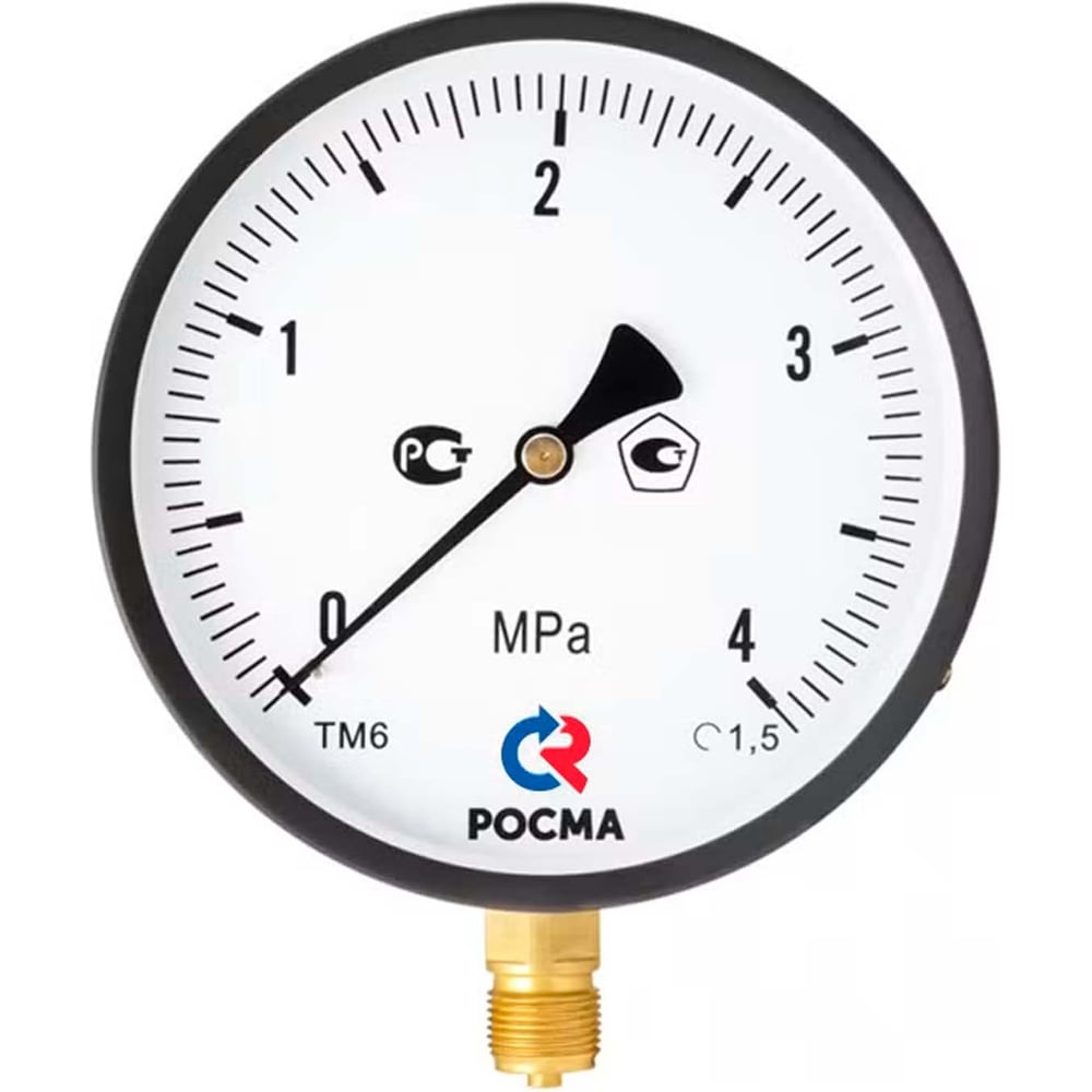 Общетехнический манометр росма ТМ-610Р.00 (0-10МПа) ДК150 М20х1.5, класс точности 1.5 D070-06264