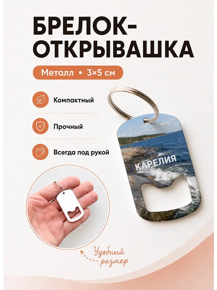 Брелок открывашка "Быстрая Вода Среди Скал"