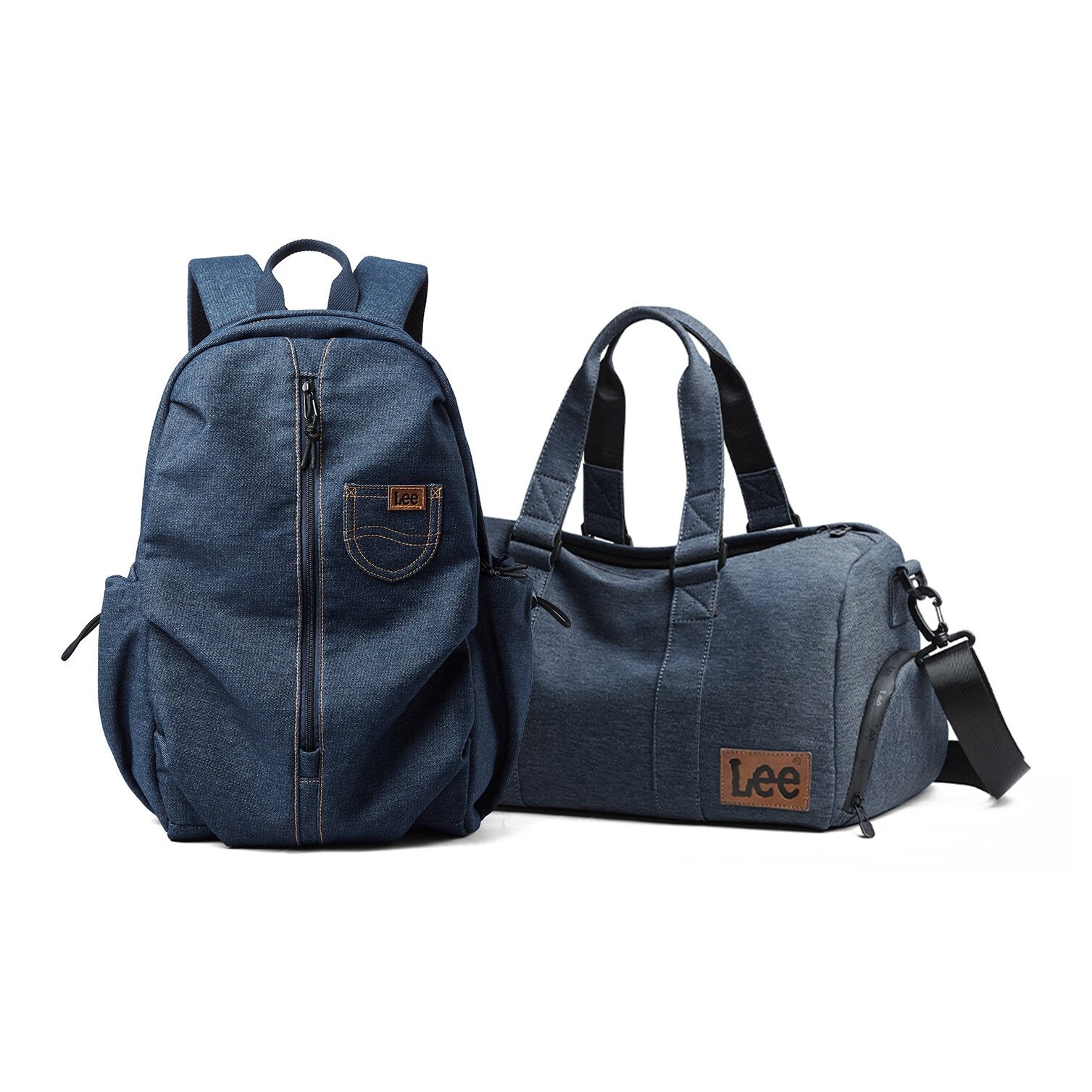 Рюкзак унисекс Lee джинсовый для путешествий многоцветный, backpack+travel bag combo 1