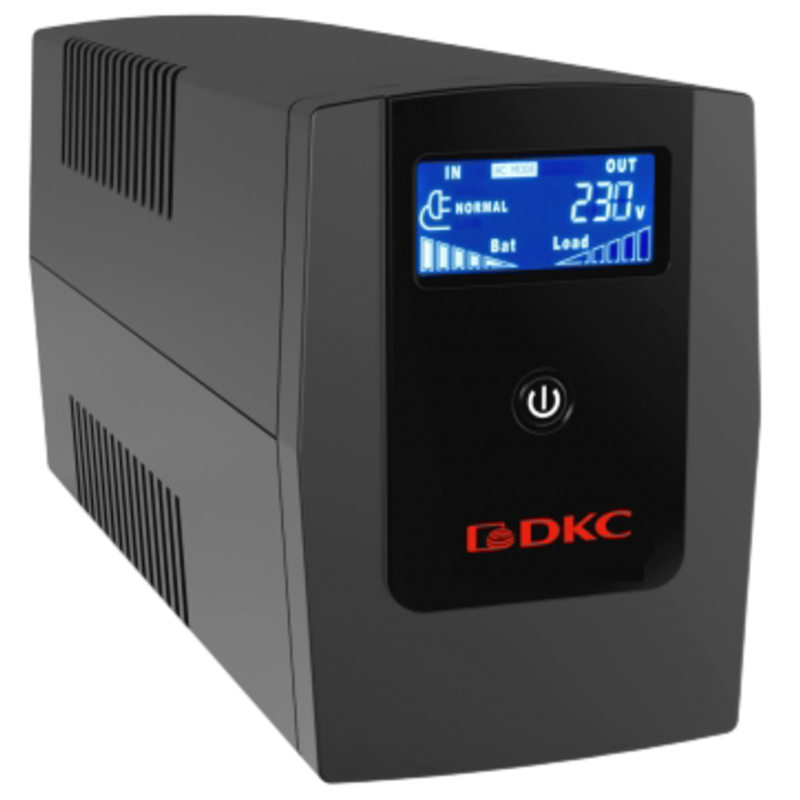 ИБП DKC Info LCD INFOLCD1500I, 1500 ВА, 900 Вт, Line-Interactive, 4 розетки INFOLCD1500I