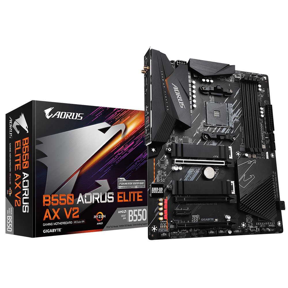 Gigabyte B550 AORUS Elite AX V2 DDR4, AM4, DDR4, Материнская плата