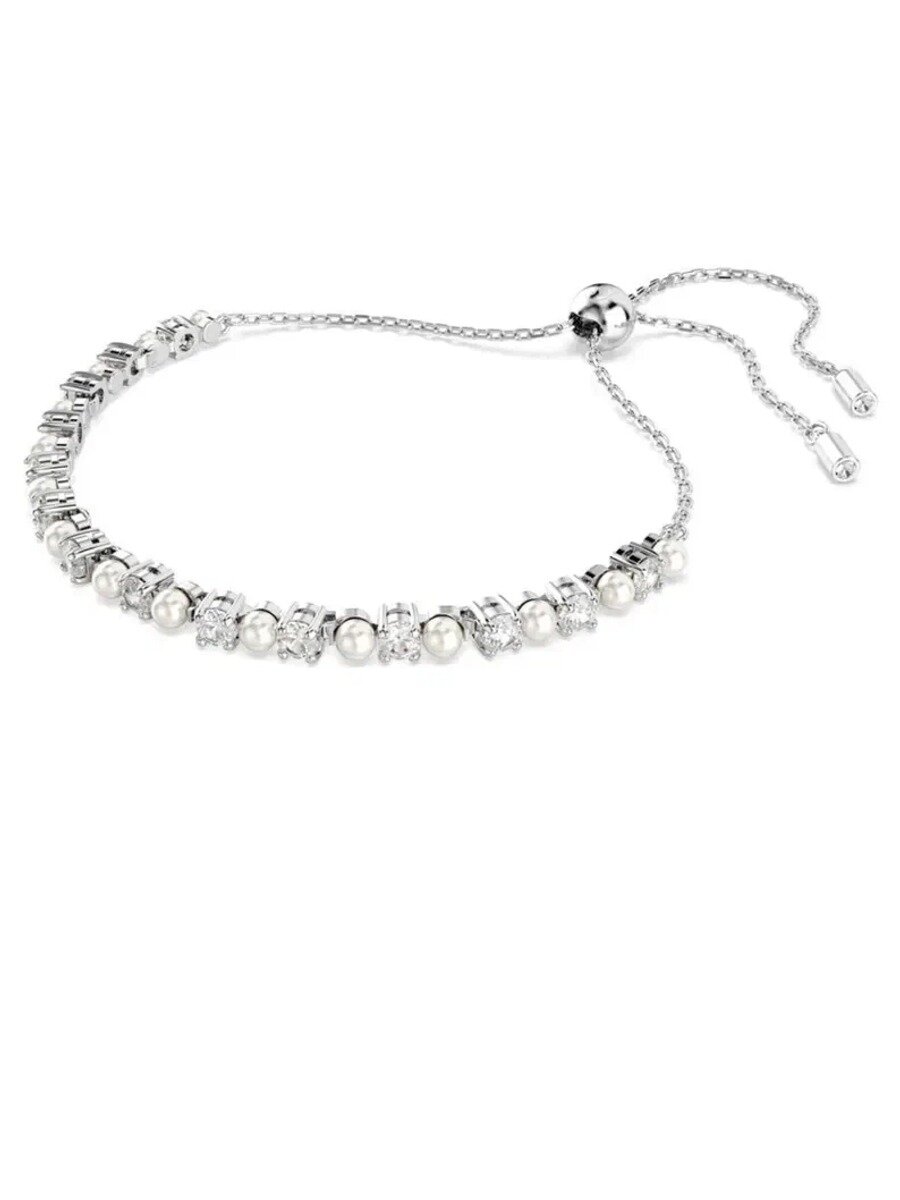 Swarovski Браслет из камней, Цвет Серебристый, Размер изделия 16-24