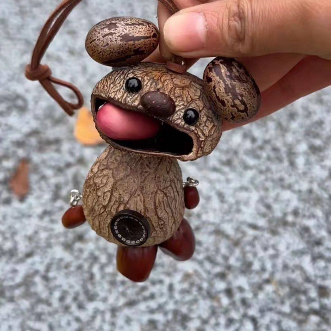 Набор для рукоделия кукла из желудя, Puppy Sticking Out Tongue подвеска из орешка своими руками украшение для дома