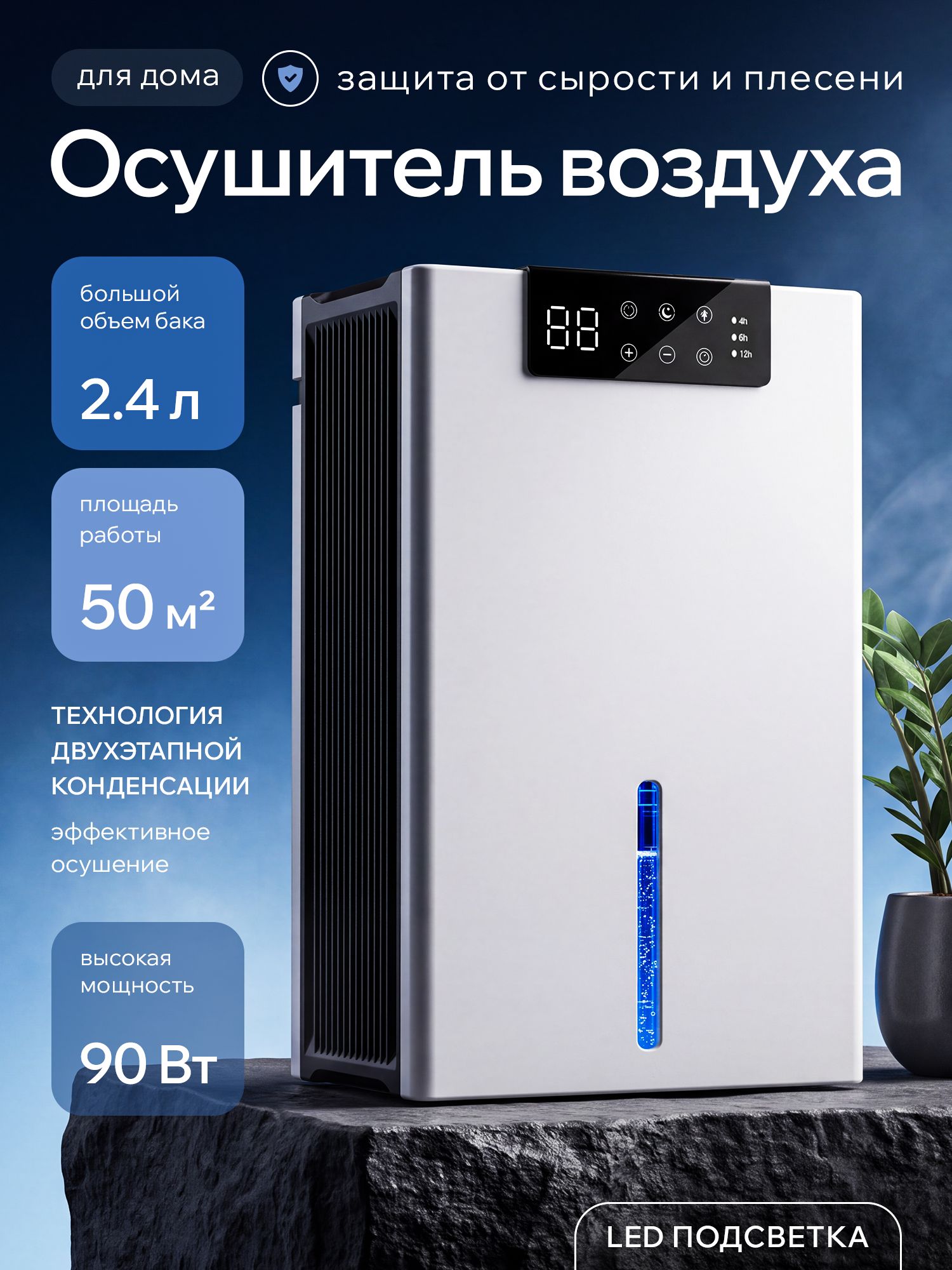 Осушитель воздуха от плесени, сырости и влажности