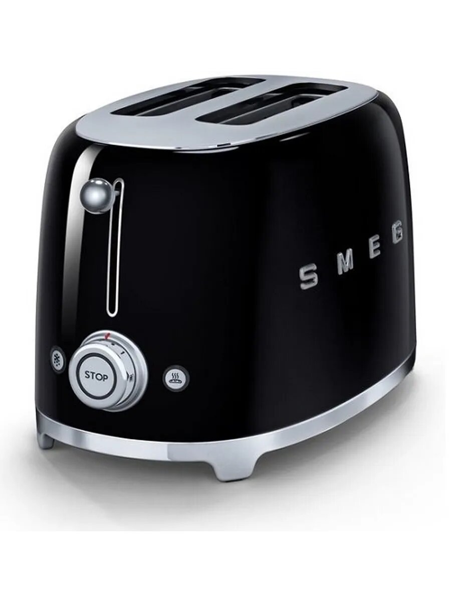 Тостер с подогревом SMEG TSF01WHEU, регулировка степени обжаривания, функция подогрева, функция размораживания — фото 1